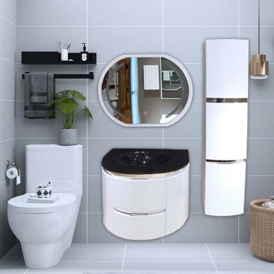 Chine Miroir américain non peint de bassin de style de Cabinets de salle de bains de PVC de conseil avec le stockage à vendre