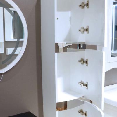 Chine Miroir américain non peint de bassin de style de Cabinets de salle de bains de PVC de conseil avec le stockage à vendre