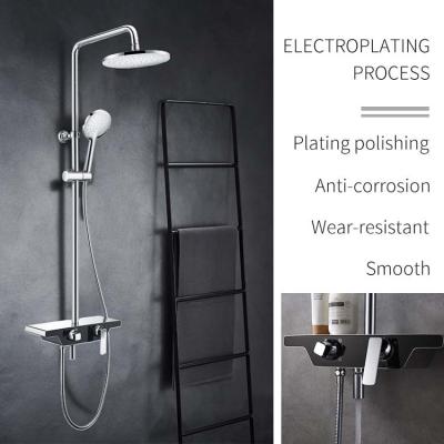 Κίνα Hot Cold Water Mixer Shower Sets Wall Mounted Shower Set And Copper Bath Rain Shower Set προς πώληση