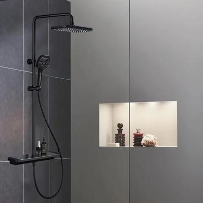 Chine Ensemble fixé au mur de luxe de douche de mélangeur de pluie d'ensemble de douche de salle de bains d'hôtel de SONSILL à vendre