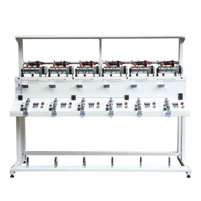 Κίνα 1000RPM/Min Ταχύτητα πλέξιμου Έξι κεφαλές Μηχανή περιτύλιξης κλωστοϋφαντουργικού νήματος για εύκολη λειτουργία προς πώληση