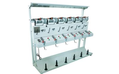 Κίνα 1000RPM/Min Ταχύτητα πλέξιμου Έξι κεφαλές Μηχανή περιτύλιξης κλωστοϋφαντουργικού νήματος για εύκολη λειτουργία προς πώληση
