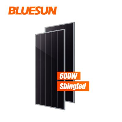 China Germany Solar Panel 600W 590W 580W Shingled Mono Bifacial Solar Panel 600 Watt Hjt Solar Panel Price for sale