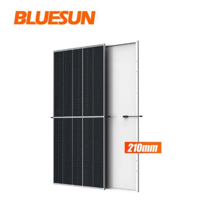 China Bluesun Bifacial Half Cells 210mm Panel Solar 545w 550w 555w Panel Solar Panels 48v 550watt with High Efficiency for sale