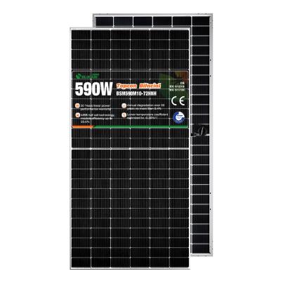 China Solar Panels 590w Price Paneles Solares Kit Solar Panels 550w for sale