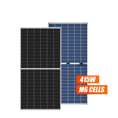 China Bluesun Solar 415w Bifacial Glass Solar Panel 420w 430 w 440 Watt Perc Solar Cell 6 Inch for sale