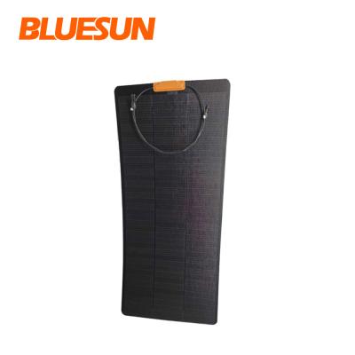 China Bluesun Semi-Flexible 48V Solar Panel 250w Flexible 110w 160w 180w Panel for RV Use for sale
