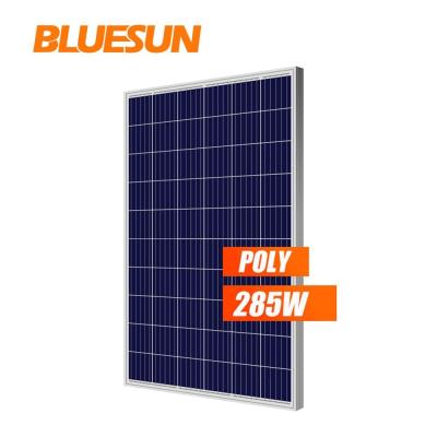 China Bluesun Solar Home Power Kit Solar Single Panel Luxen 36v 280w 290w 300w Poly Solar Panel High Power Panels for sale