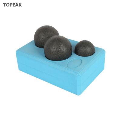 中国 8インチ6つのインチのエヴァのヨガのブロックの球のピンクの青い貯蔵のMyofascial解放 販売のため