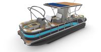 Quality Custom 2 Deck Pontoon Boat 15-19 person Capacity with Aluminum Construction for sale