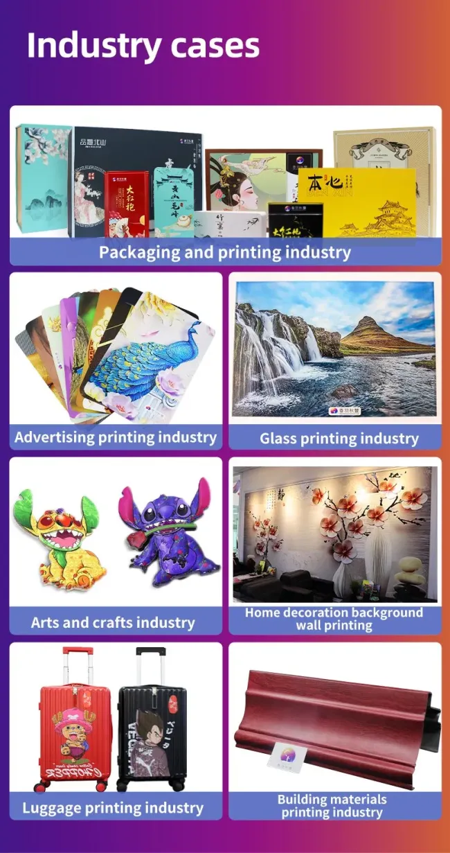 Industrial Large Format UV Printing Ceramic Tiles Wood Glass Metal