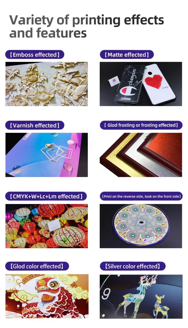 Eco Solvent Flatbed Inkjet Printer for Large Format Printing Machine