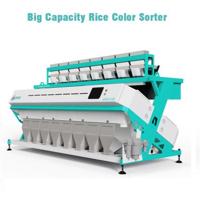 Cina Grande macchina del selezionatore di colore dei canali dello scivolo 512 di capacità 8 per il grano Bean Seed del riso in vendita