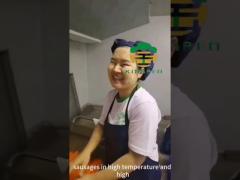 En gros Impression personnalisée de logos PVDC Film plastique de boîtier pour saucisses