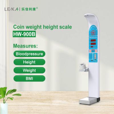 Public School Gym Health Club BMI Body Scale with Ultrasonic Height Weight