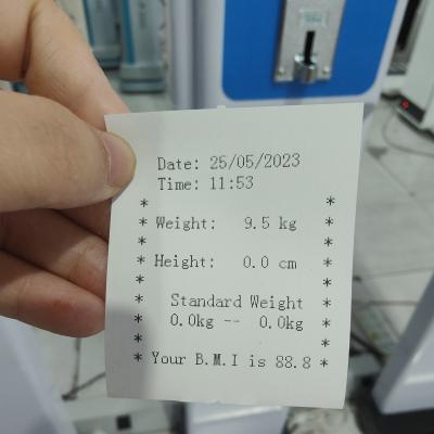 China Coin Operated Electronic Ultrasonic Height Weight BMI Scale for Hospitals and Clinics for sale