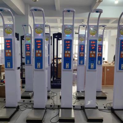 China Coin Operated Electronic Ultrasonic Height Weight BMI Scale for Hospitals and Clinics for sale