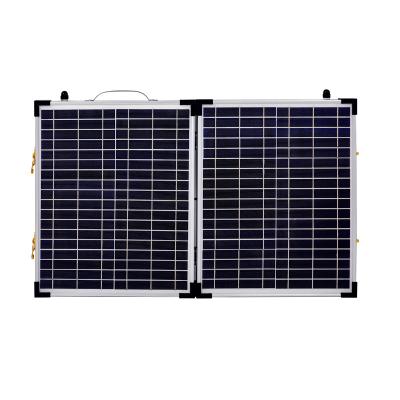 Κίνα Πτυσσόμενο ηλιακό πλαίσιο Monocrystalline Sunpower μαύρο 18V 40W γυαλιού Antireflective προς πώληση