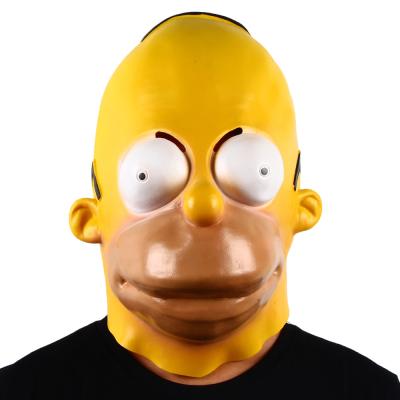 Chine Masques fortement simulés de costume de film, Homer Simpson Head Mask Adult à vendre