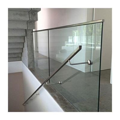 中国 Pvb laminated polished aluminium shoe base glass railing dimensions 販売のため