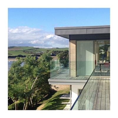 中国 CE 25mm aluminium shoe base glass railing no top rail 販売のため