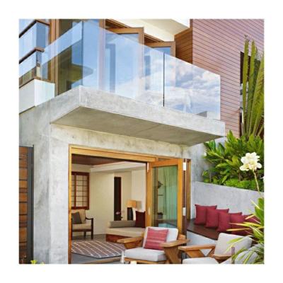 China Aluminium u base for 10mm glass toughened glass panels glass balcony price à venda