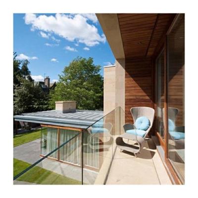 Cina Laminated polished aluminium shoe base glass railing fence in vendita
