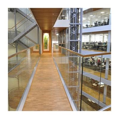 Cina 18mm aluminium channel glass railing company railing for concrete patio in vendita
