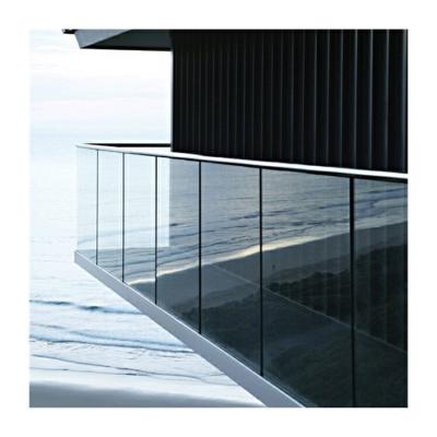 Cina U channel fence glass brackets suppliers inside balcony railing in vendita