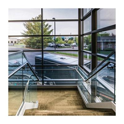 Cina Shoe base glass railing glass railing cost per foot privacy mesh for patio in vendita