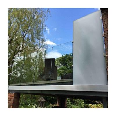 China U channel for 10mm glass frameless glass railing system roofing rails à venda