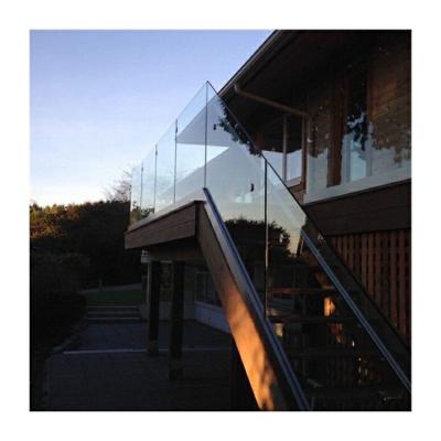 China Aluminium u channel for 10mm glass frameless glass balcony porch privacy fence à venda