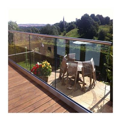 China U base for 10mm glass balustrade standoff brackets terrace glass railing à venda
