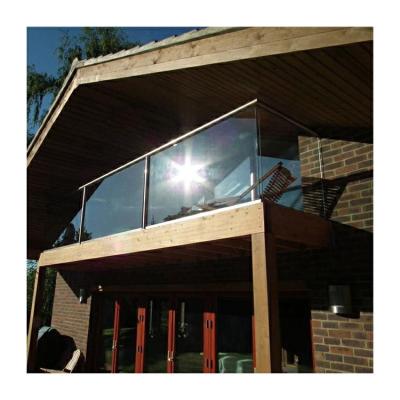 中国 U Channel Steel Sizes Glass Balcony Balustrade Design Side Aluminum Base U Channel Frameless Glass Railing 販売のため