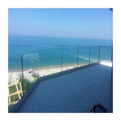 China Modern Balconies Glass Railing Design Glass Railing Te koop