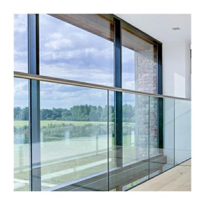 China Modern Design Balcony Frameless Glass Balustrade/ Aluminum U Channel Railing Te koop