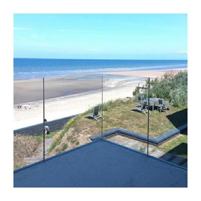 China High Quality Balcony Design Aluminum Handrail Glass Railing U Channel Clamp Te koop