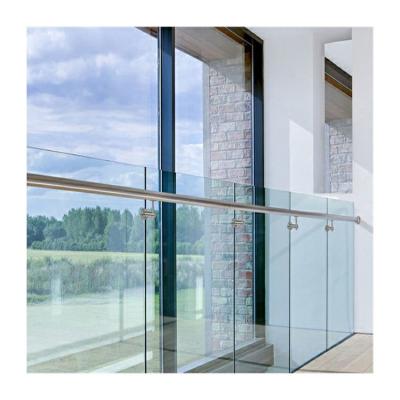 China Outdoor U Channel Aluminum Frameless Glass Railing for Balcony Te koop