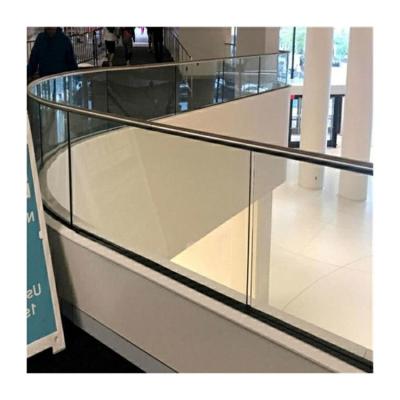 China Small area aluminium profile for glass railing with base cladding Te koop