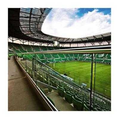 中国 U base handrail external glass balustrade systems stainless steel terrace 販売のため