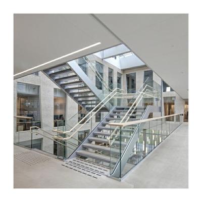 中国 Aluminum U Base Channel Glass Railing Designs For Front Porch 販売のため