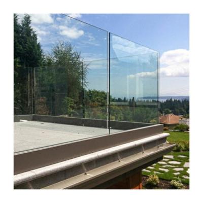 Cina Commercial frameless glass balustrade staircase railing in vendita