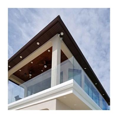 Cina U channel for glass free standing glass balustrade outdoor balcony railing in vendita