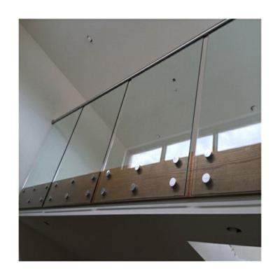 中国 Low iron standoff sign mounts toughened glass balcony standoff railings 販売のため