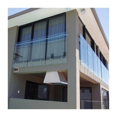 China Complete style glass standoff systems french door balcony standoff railing Te koop