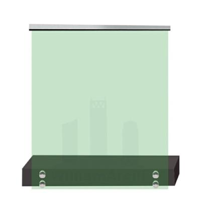 China Staircase railing Stainless Steel standoff balcony Glass balustrades handrails/glass handrails for stairs à venda