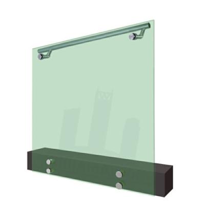 China Hote stairs railing patch fitting glass fence/glass balustrade Te koop