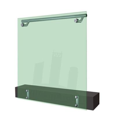 China Outdoor SGCC standard frame less tempered glass balcony railing with 12mm clear railing glass Te koop