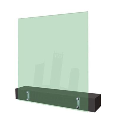 China Stainless steel patch fitting glass railing Te koop
