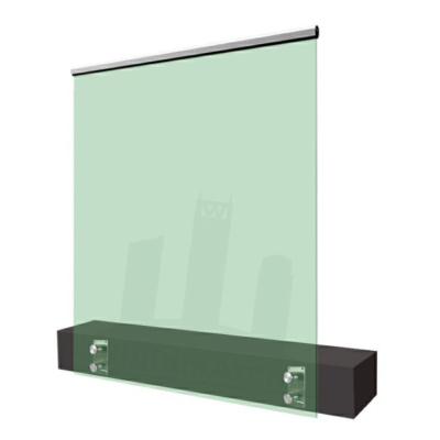 China Balcony railing outdoor tempered steel glass frameless balustrade Te koop